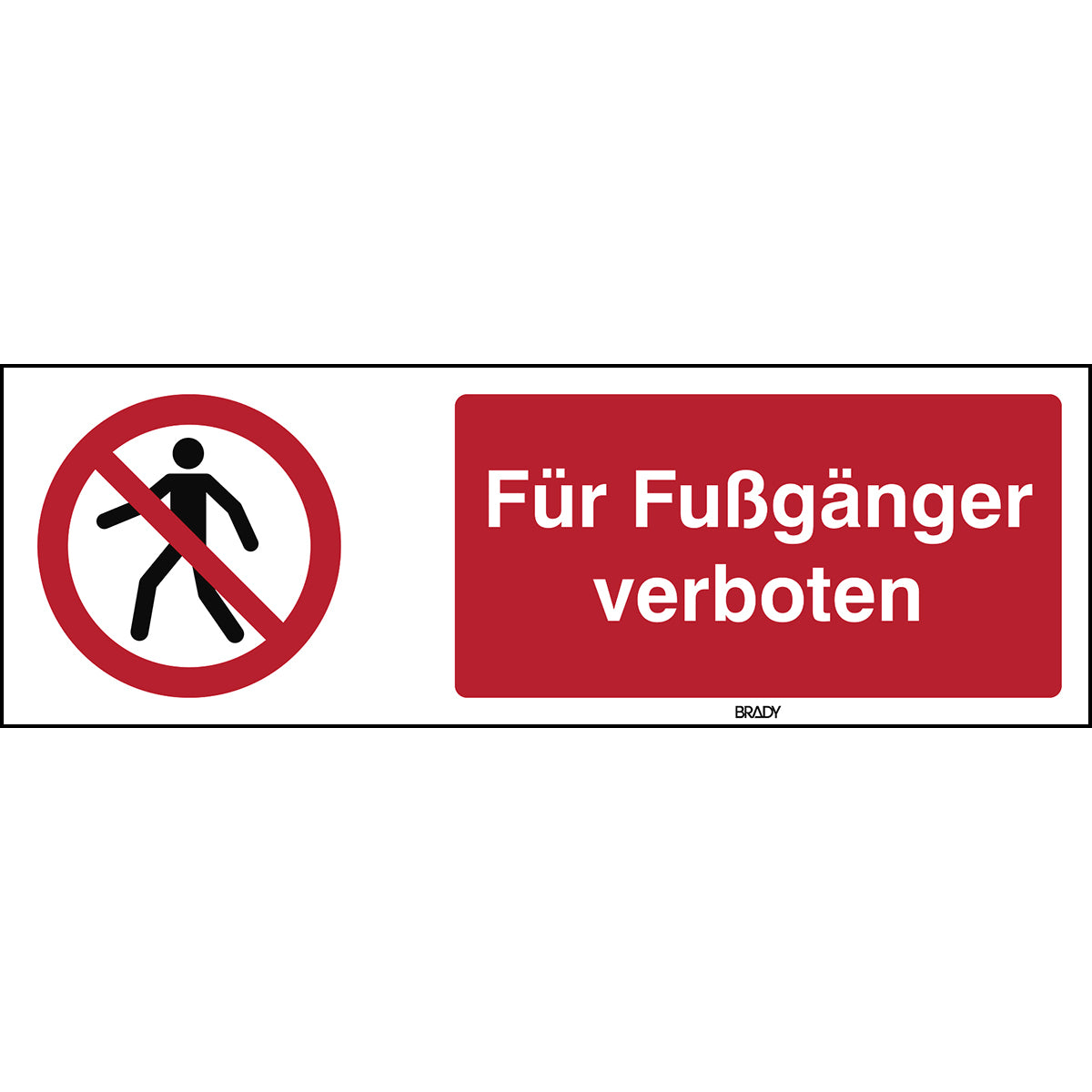 ISO safety sign - No entry for pedestrians – Schärer+Kunz AG - Ihr ...