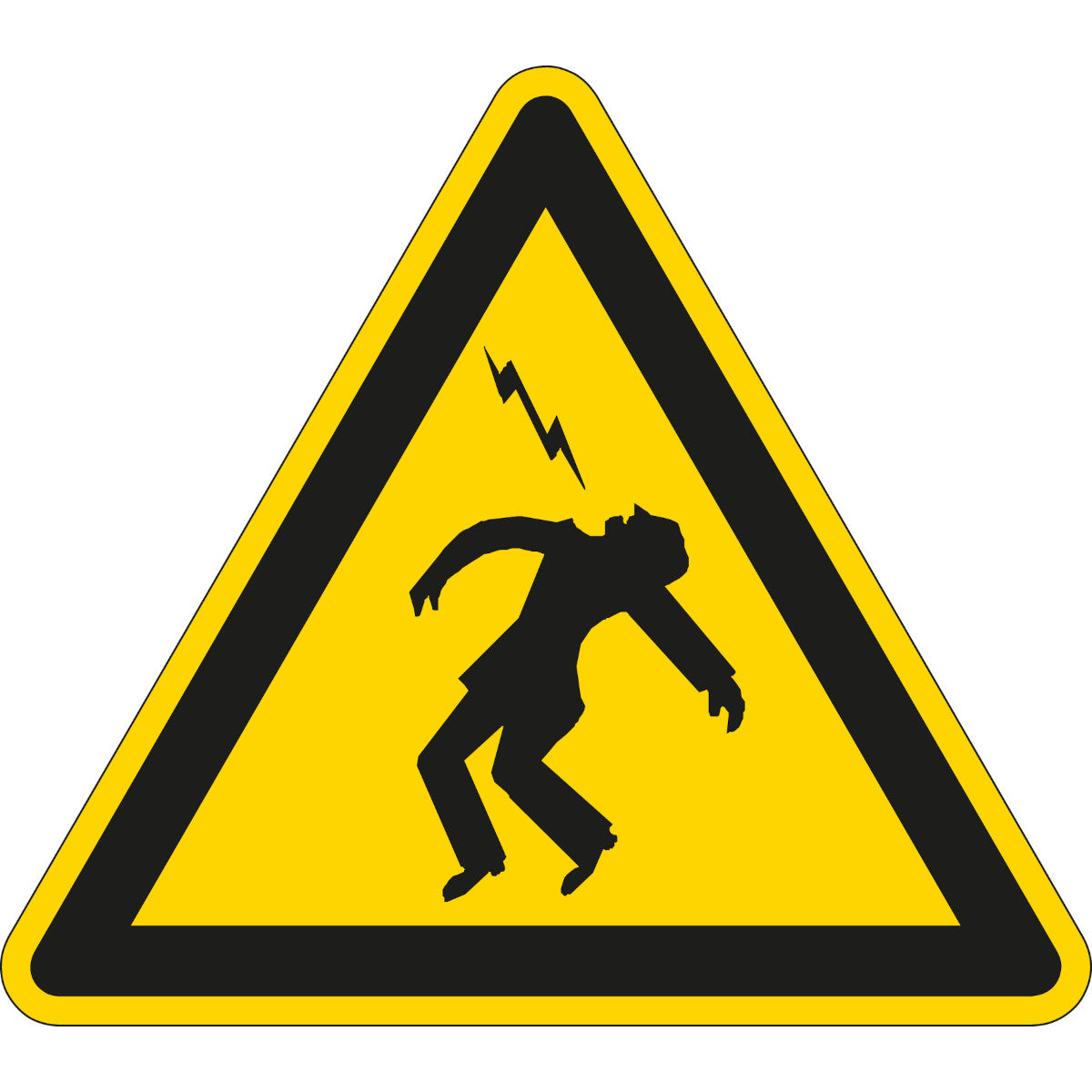 Warning signs for electrical equipment - Warning of flashover voltage ...